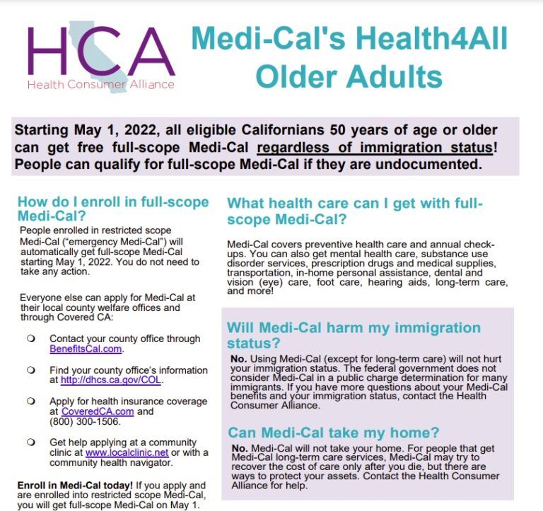 Medi-Cal’s Health4All Older Adults Fact Sheets - SEARAC